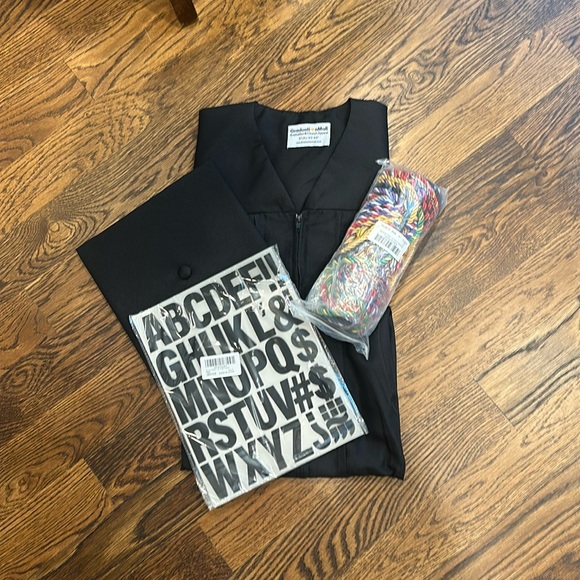Other | Graduation Cap And Gown Iron On Letters And Chords | Poshmark